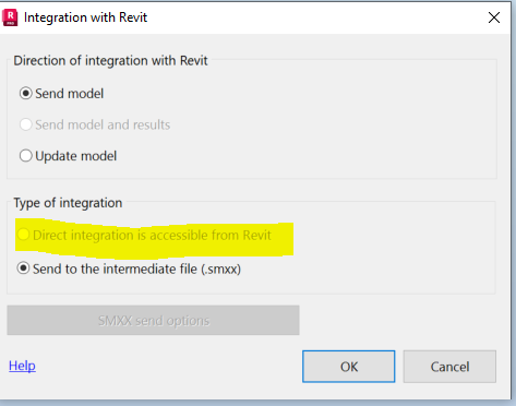 无法使用从 Robot Structural Analysis 到 Revit 的直接模型集成