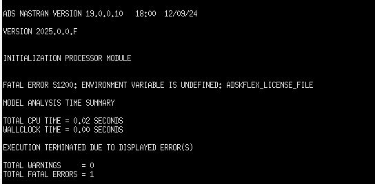 "FATAL ERROR S1200: ENVIRONMENT VARIABLE IS UNDEFINED: ADSK_FLEX_LICENSE_FILE" when trying to ...
