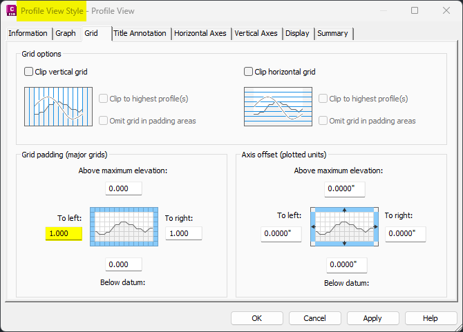 Civil 3D Profile View Stationing Starting Negative