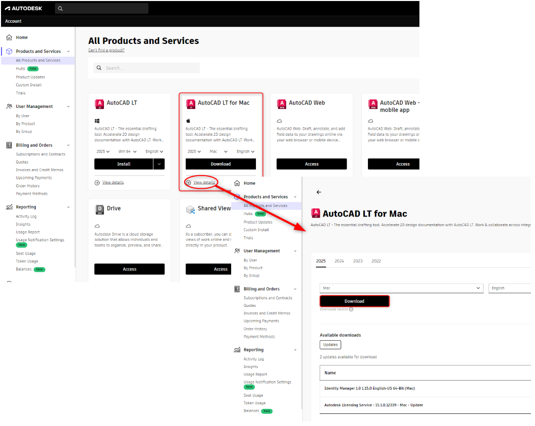 没有适用于 Mac 的 AutoCAD 产品下载