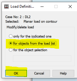 Graphical modification of planar contour load does not work in Robot Structural Analysis