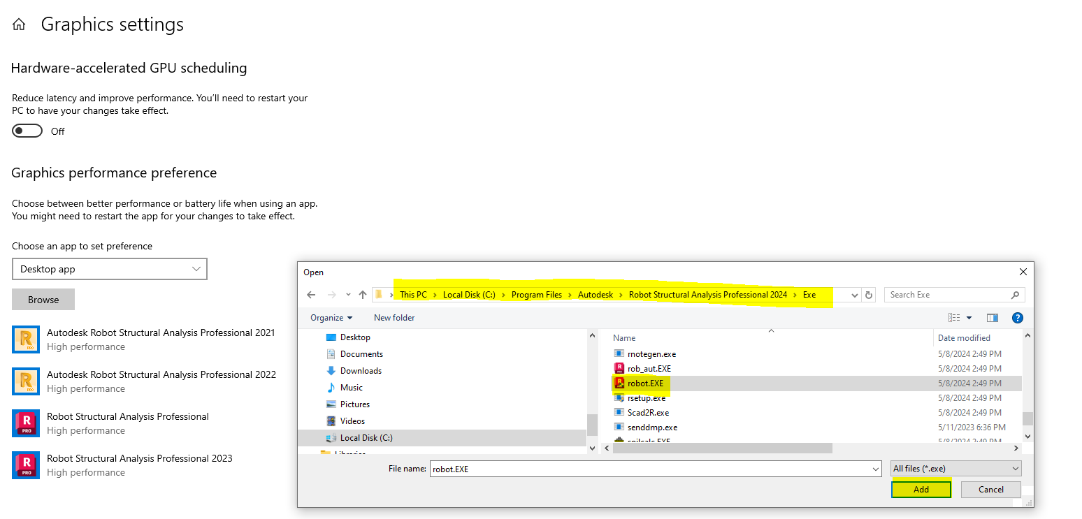 Jumpy cursor in Robot Structural Analysis
