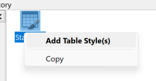 To update table styles for project wide in AutoCAD Electrical