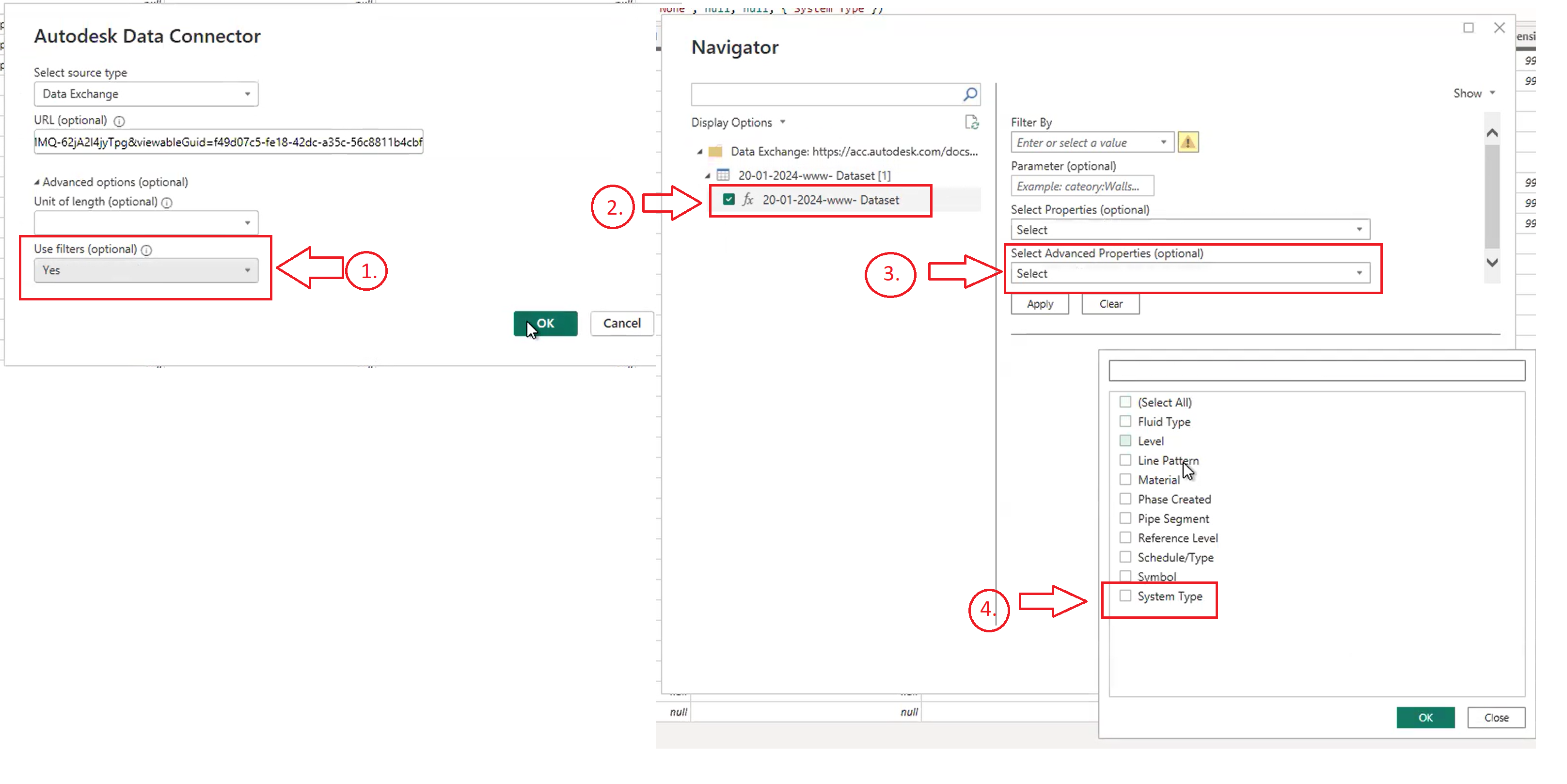 Export of Revit Pipe System Type to Powerbi from ACC