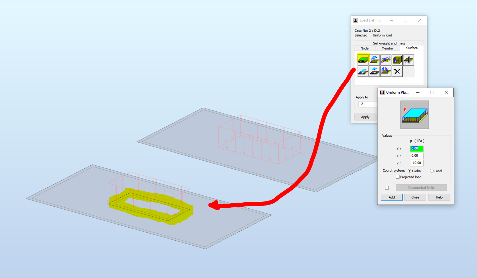 Long time of model calculation consisting of planar loads on contour in Robot Structural Analysis