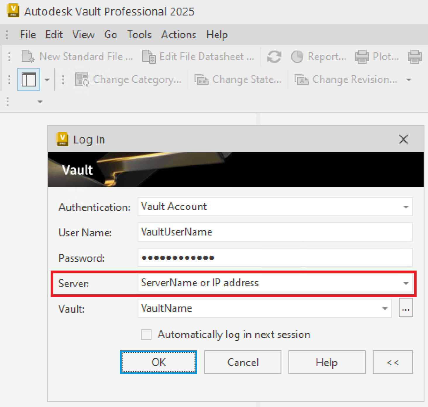 What server our vault is on