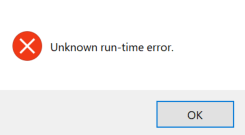 "Unknown run-time error" reported while transferring model from Robot Structural Analysis to Revit