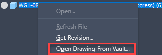 "Confirm File Replace..." prompt and overwriting data when opening released Drawing from Vault ...