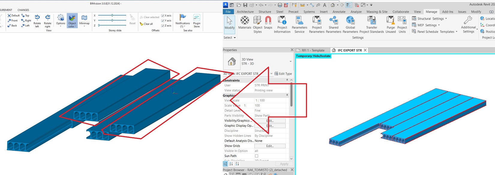 Assemblies offsetted exporting IFC from Revit