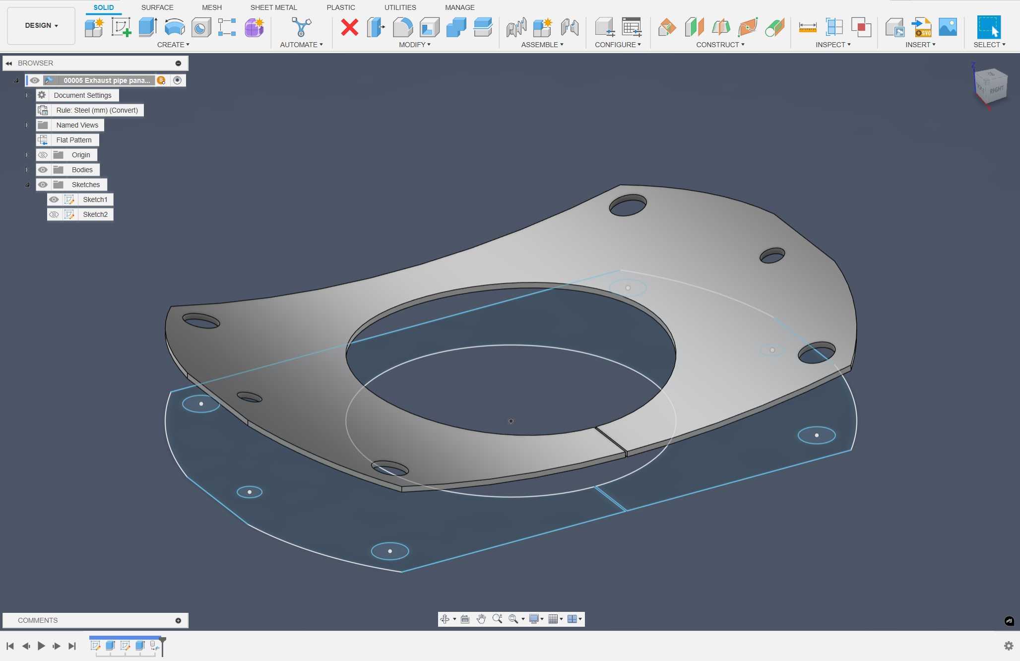 A 2D sketch needs to be used to create a curved Sheet Metal Component ... A 2D sketch needs to be used to create a curved Sheet Metal Component ...
