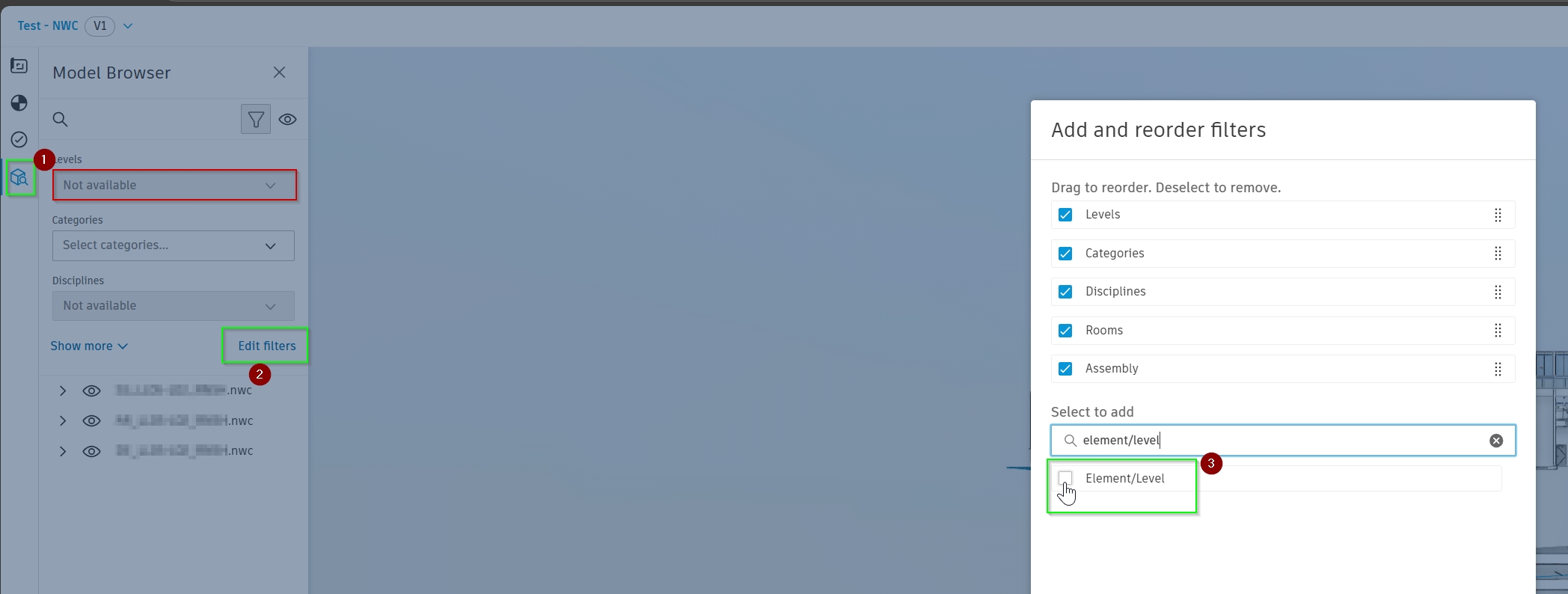 Levels Are Missing In Views Created In Acc Model Coordination And Saved To Docs