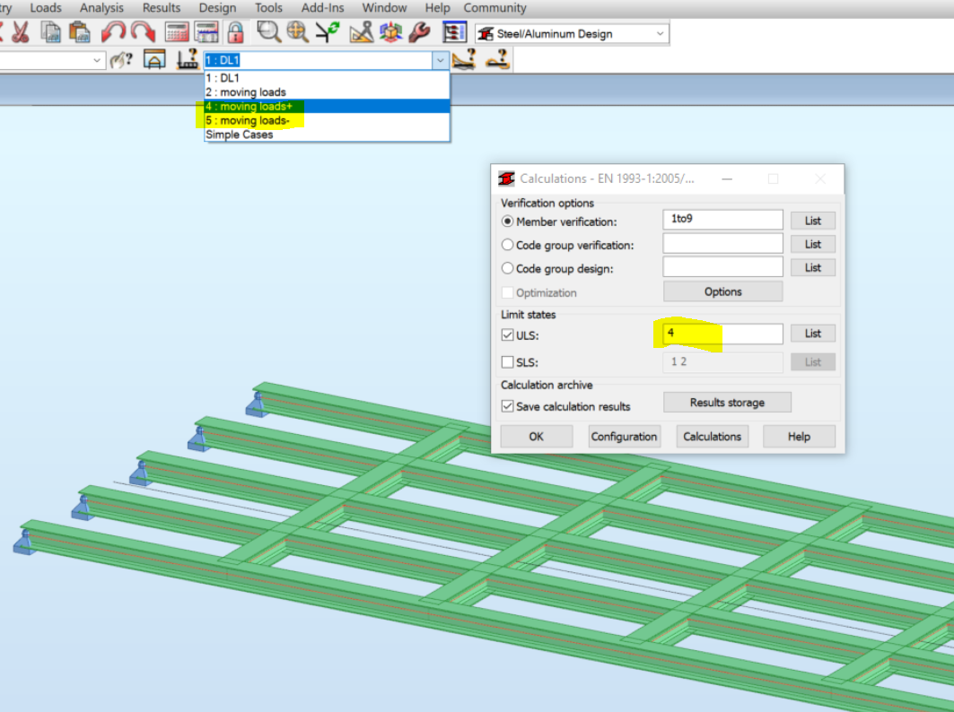 "Load case list is incorrect" appears while steel design of model with ...