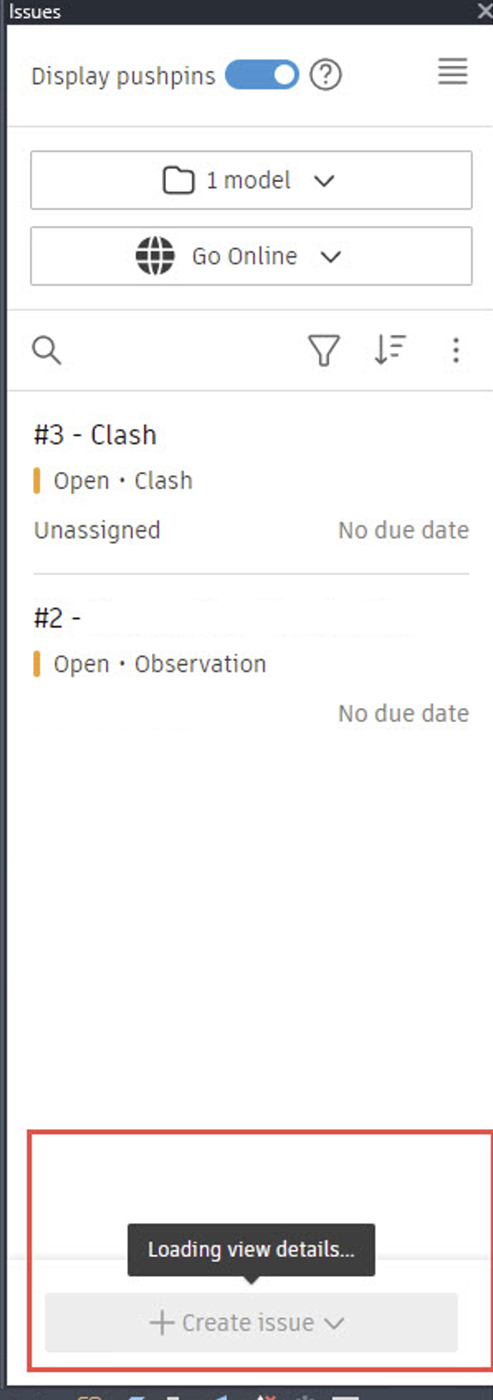 Create issues icon is grayed out and cannot be clicked in Revit Issues addin