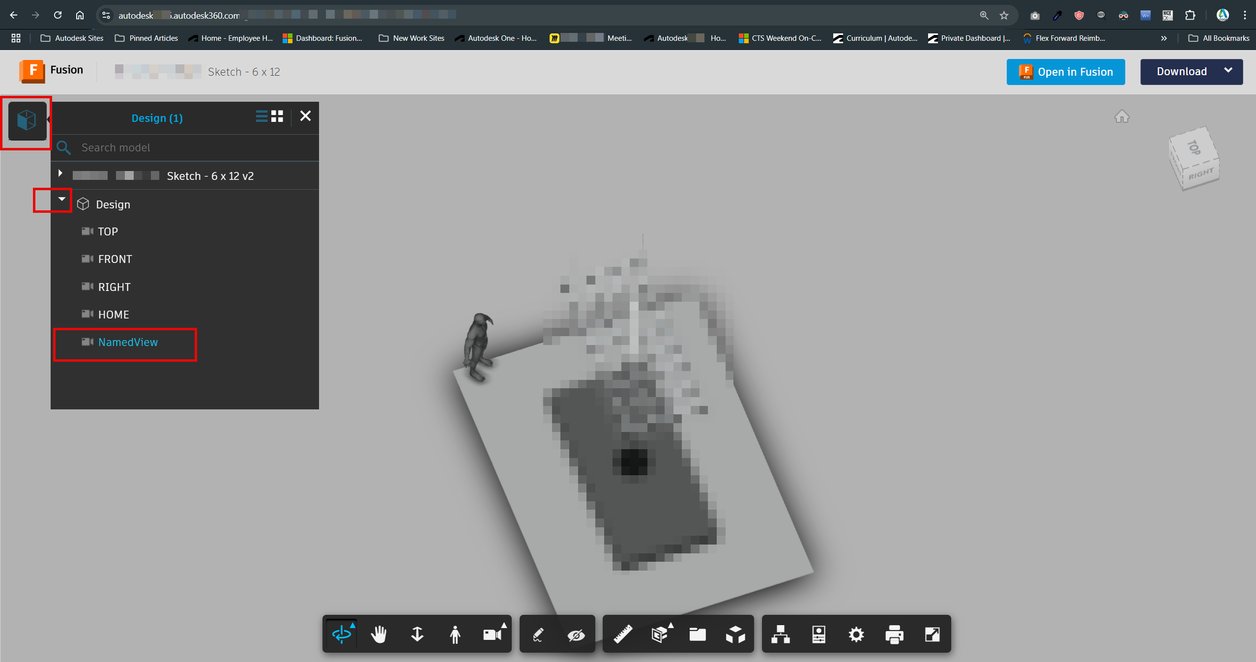 How to create named views in Autodesk Fusion