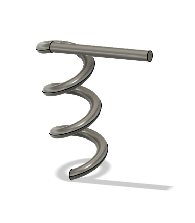 The sketch and extrusion doesn't stay attached to the split coil in Fusion