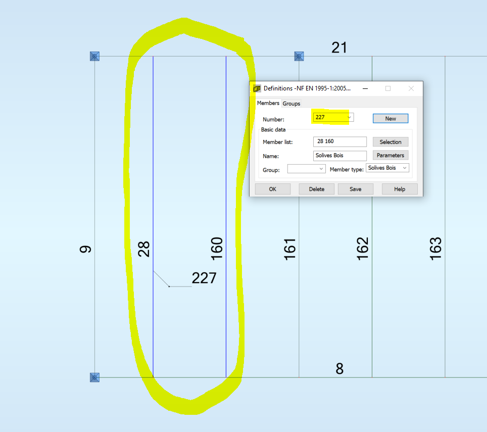 "Incorrect definition of members" reported during code check verification in Robot Structural ...