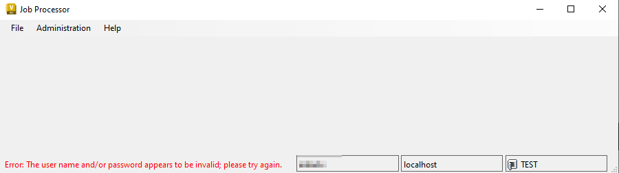 "The user name and/or password appears to be invalid" at sign in to Vault