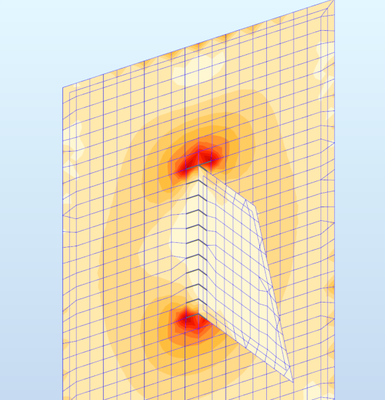 How to distribute stress for welded steel connections simulated by ...