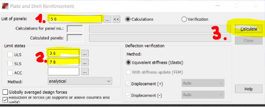 How to calculate long term slab deflection while required reinforcement calculation in Robot ...