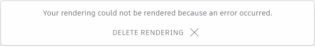 "Your rendering could not be rendered because an error occurred DELETE RENDERING" in Revit or ...