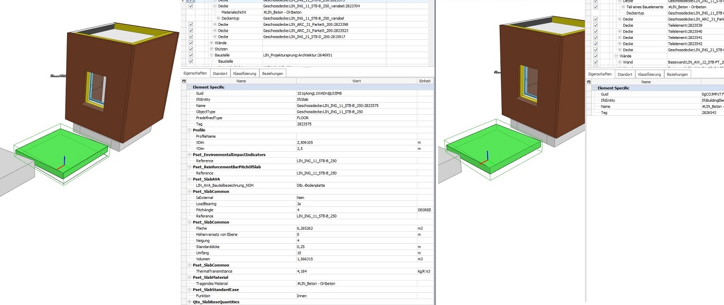 No properties for inclined floor exported to IFC with "Export parts as building elements" from Revit