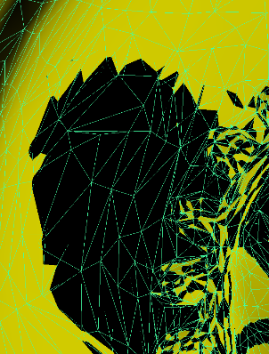 Viewport shows black polygon artifacts on mesh imported from Zbrush in Maya