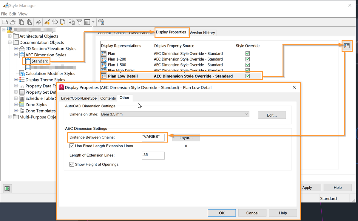 AEC Dimension suddenly shifted placement in AutoCAD Architecture