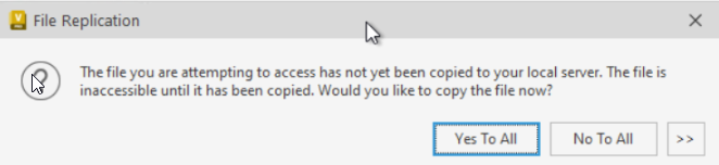 "This file is either missing from the file store or failing validation ...