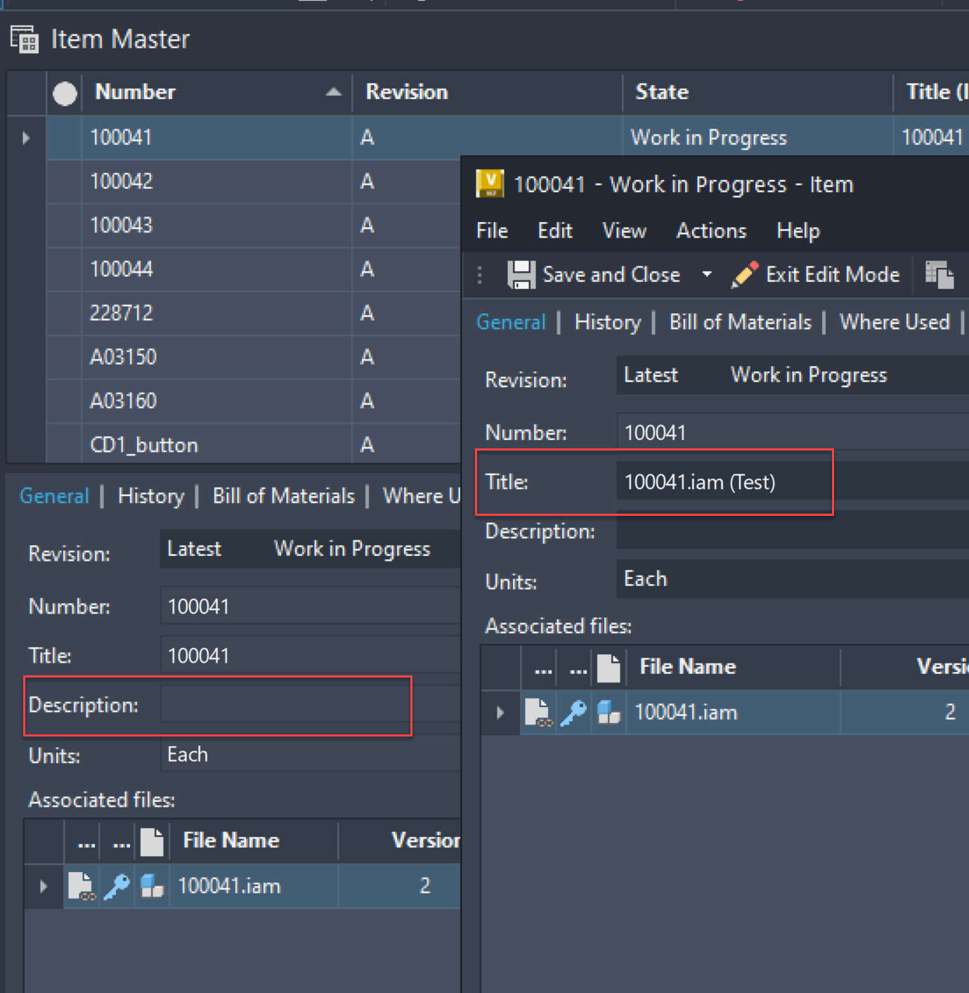 Assign Items to an Assembly with Model States associates to the last ...