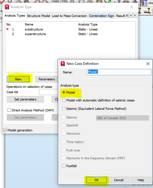 How To Consider Mass Of Selected Model Part While Modal Analysis In Robot Structural Analysis