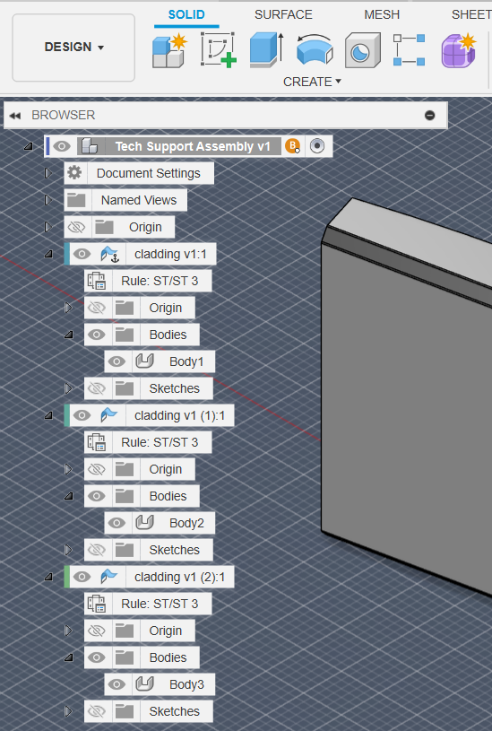 Create Components from Bodies command does not work for sheet metal bodies in Autodesk Fusion