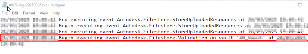 Can't find Vault File Store validation log files after scheduling validation and validation ...