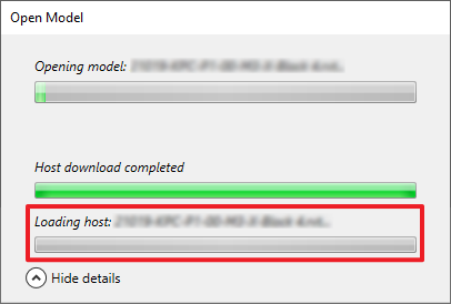 Revit gets stuck at "Loading host..." when opening a particular cloud ...