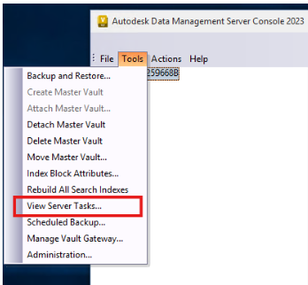 File Store Validation not completing after a Vault backup restore