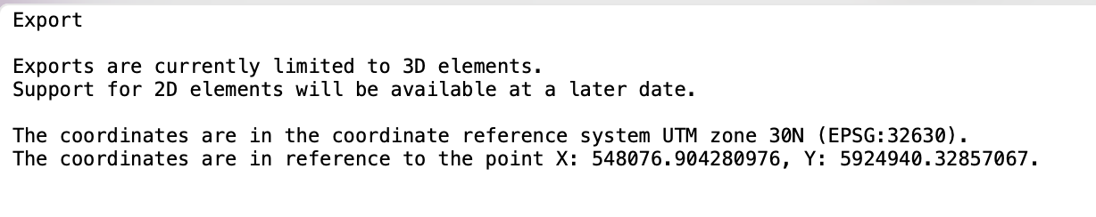 检查 Forma 提案中使用的 EPSG 编号