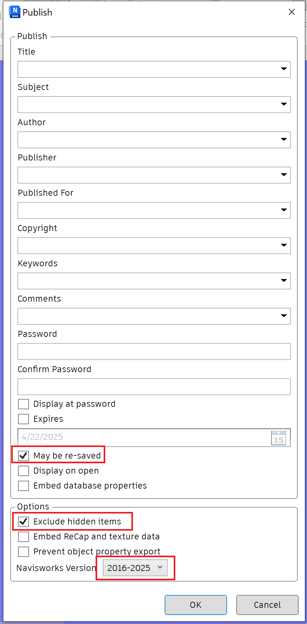 El modelo de coordinación de NWD es grande y ralentiza Revit
