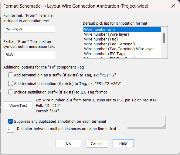 Footprint wire connection annotation is affected by terminal wire ...