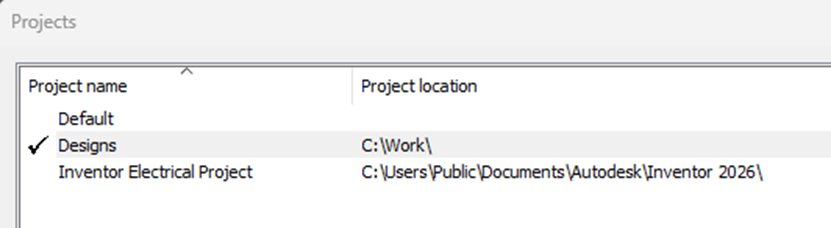 Using a single Inventor Project with Vault