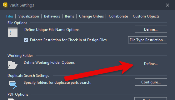 Using a single Inventor Project with Vault