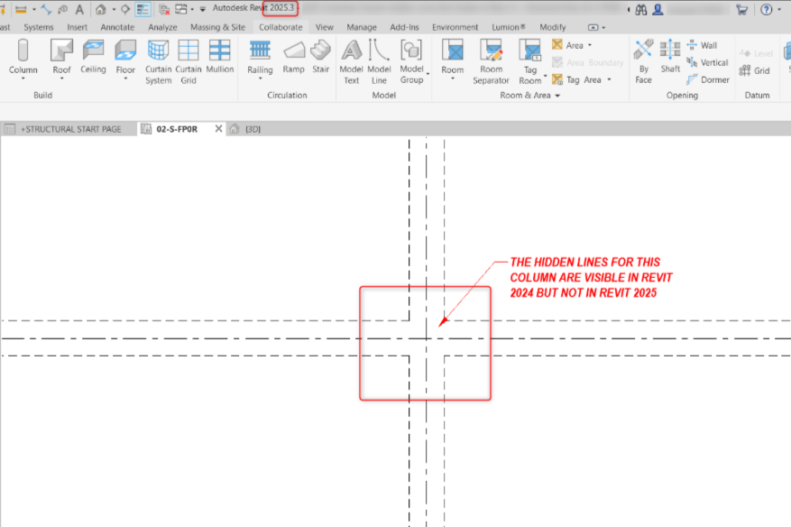 Structural Column is not visible in plan views in Revit 2025 after ...