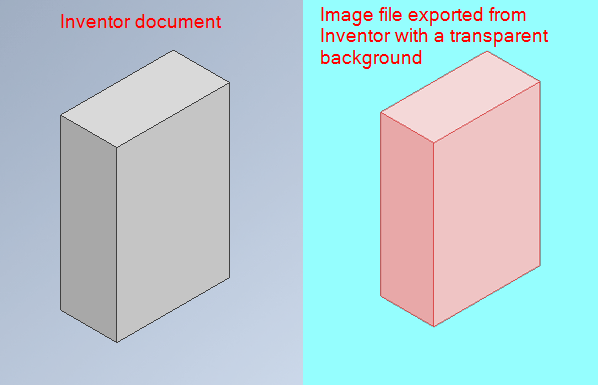 Wrong graphic result when exporting Inventor model to image with a ...