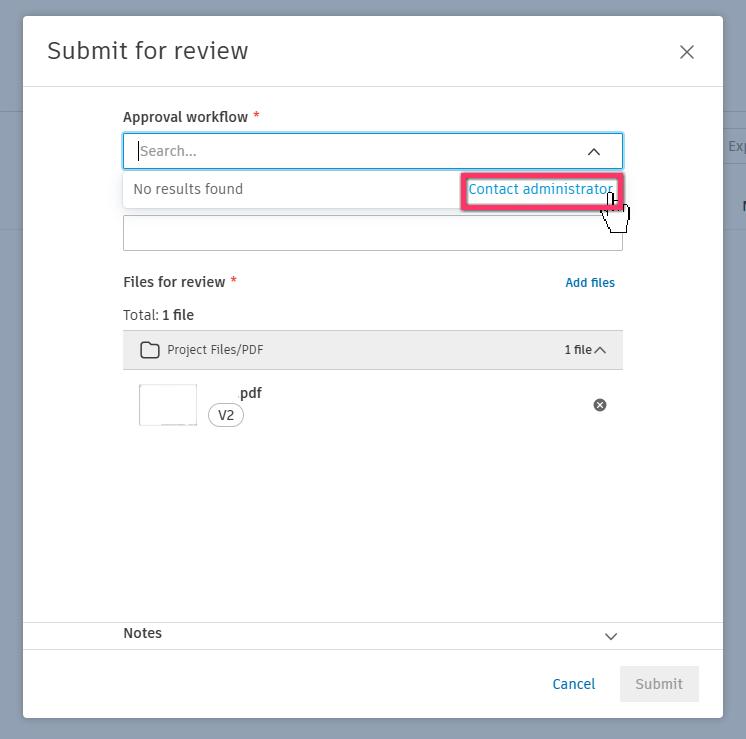 "Request: Create new approval workflow" email received from email ...