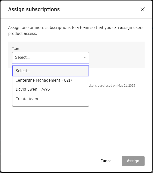 How to assign Flex tokens to Fusion Team hub