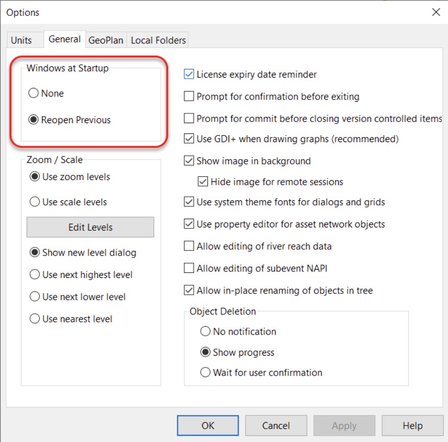 Error 12 : No Such Record : (object_id=...) when opening InfoWorks ICM.