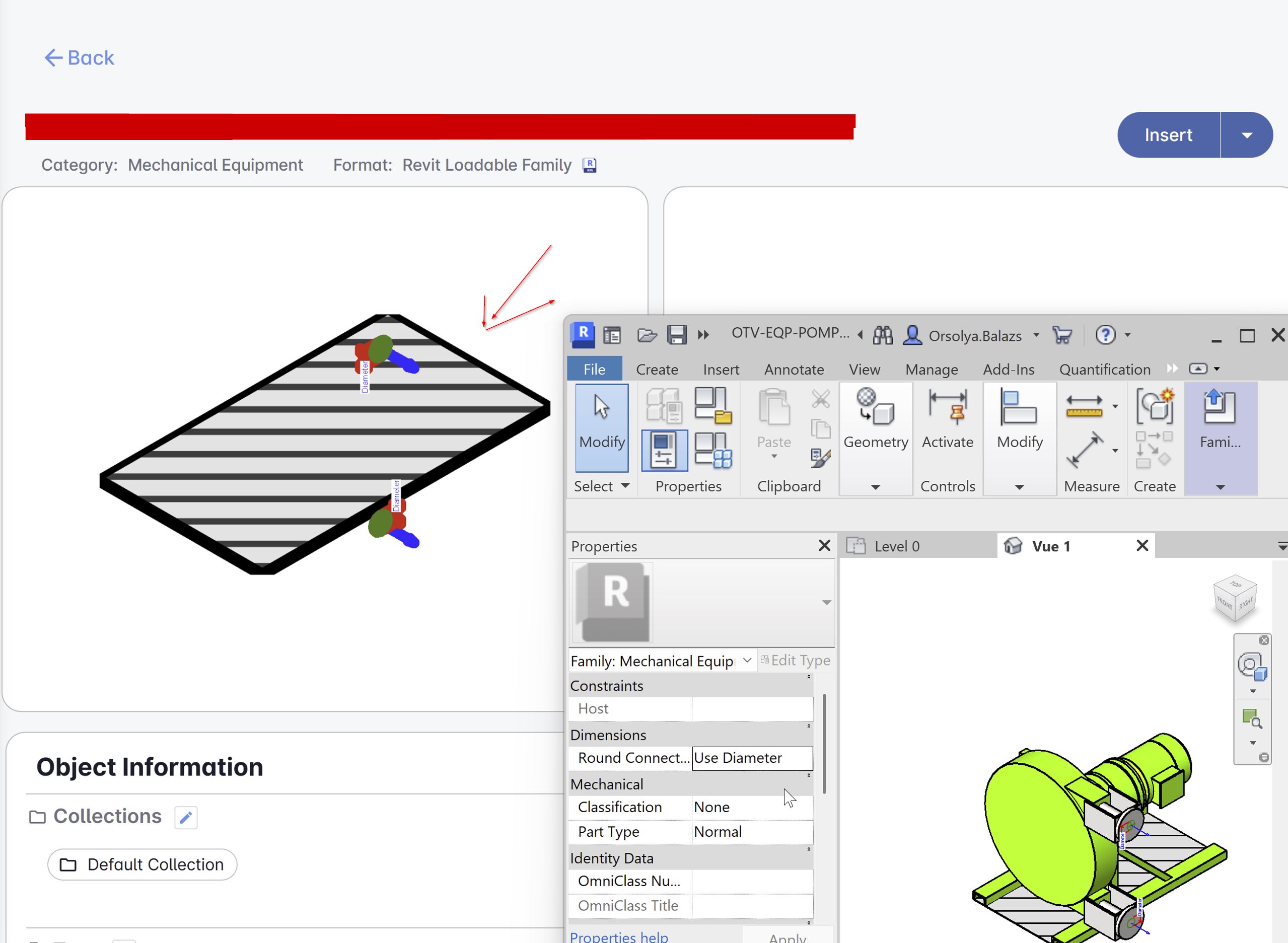 Missing dwg import symbol in family preview at Content Catalog