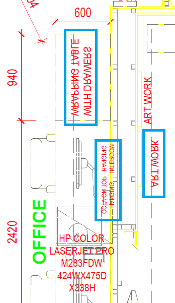 Plot text switch direction in pdf file within AutoCAD