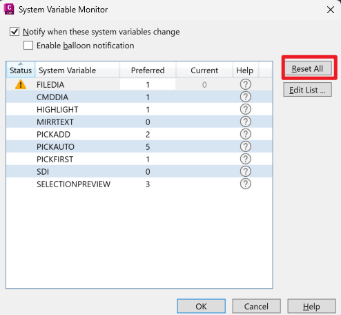 Civil 3D does not show the save dialog window when clicking save