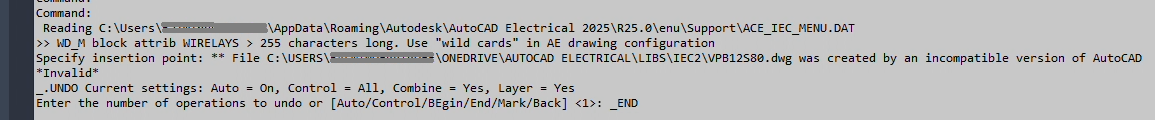 "Invalid - drawing was created by an incompatible version of AutoCAD ...