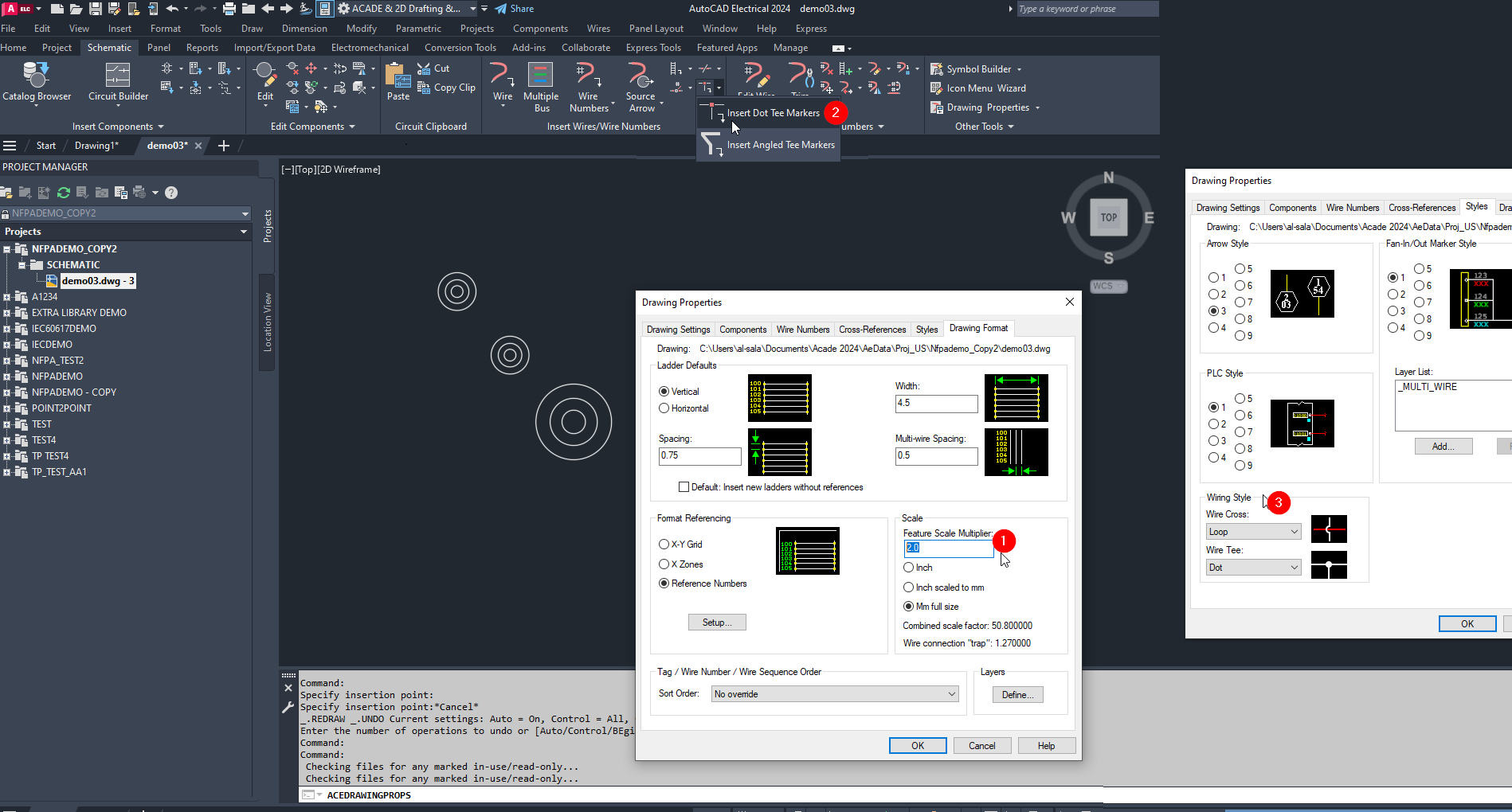 AutoCAD Electrical symbols insert at the wrong size or scale
