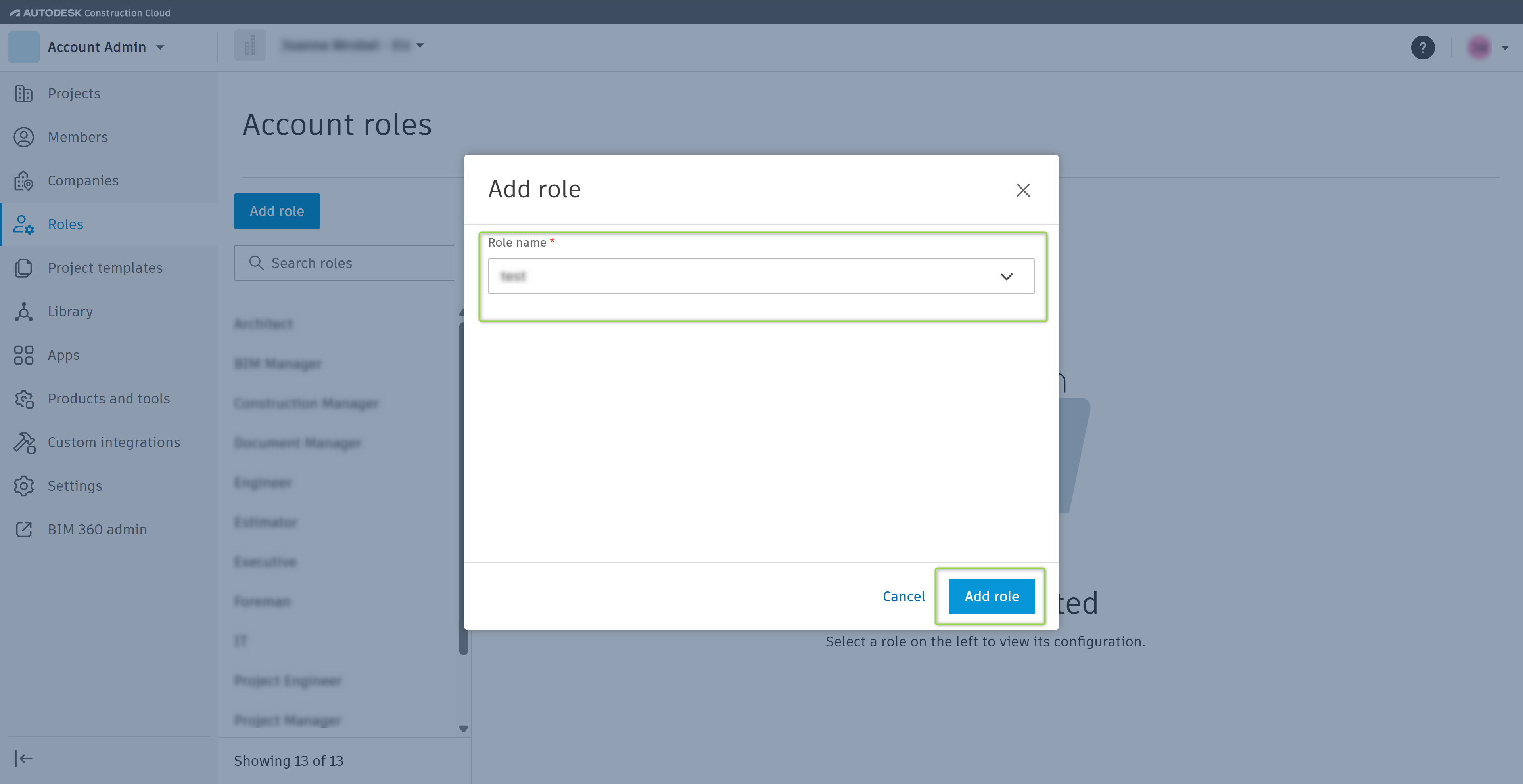 How to restore Project Roles in BIM 360 or ACC after they have been ...